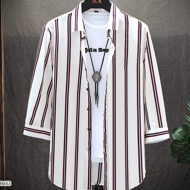 B453_줄무늬셔츠 : 신사패션
