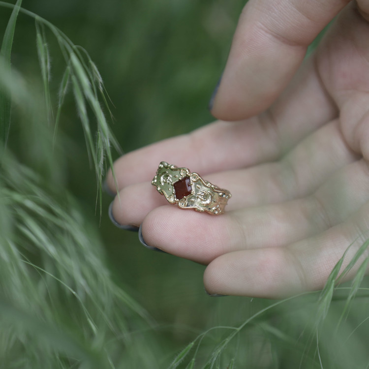 rose ring ⎜ 로즈 링 ( 4 color, 2 stone ) : 타이니바이트 tinybite -핸드메이드 주얼리