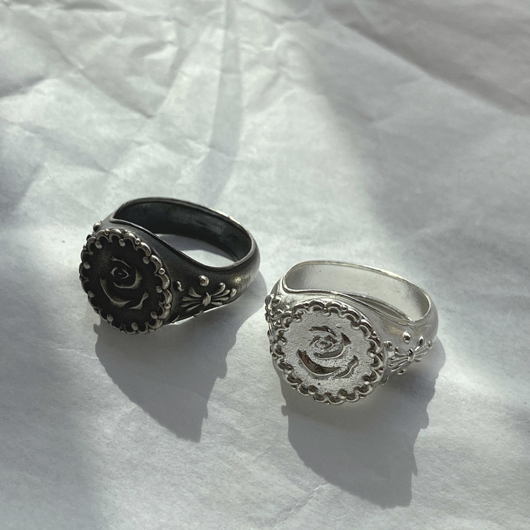 flat rose ring ⎜ 플랫 로즈링 ( 4 color ) : 타이니바이트 tinybite -핸드메이드 주얼리