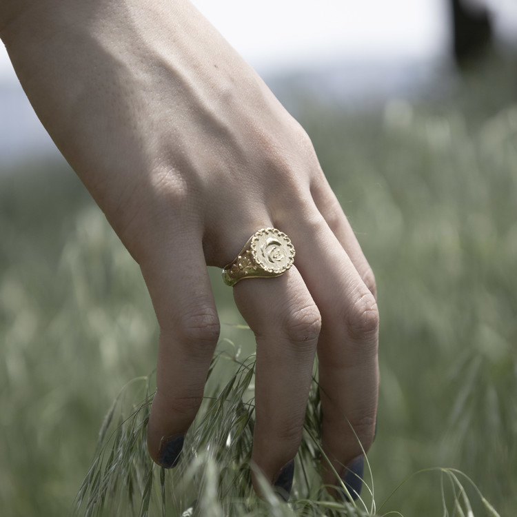 flat rose ring ⎜ 플랫 로즈링 ( 4 color ) : 타이니바이트 tinybite -핸드메이드 주얼리