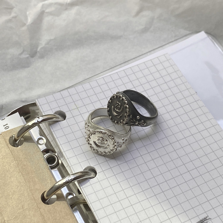 flat rose ring ⎜ 플랫 로즈링 ( 4 color ) : 타이니바이트 tinybite -핸드메이드 주얼리