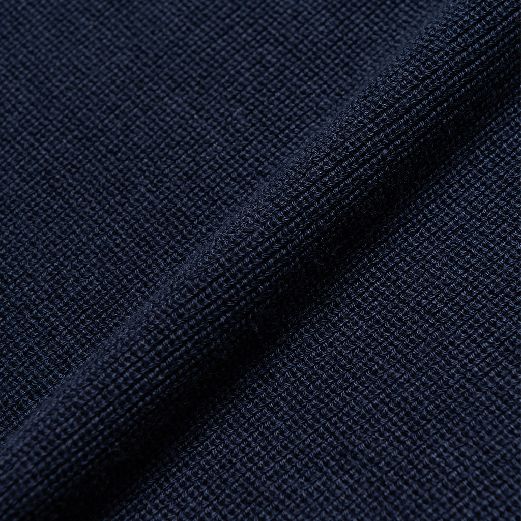 [sold out] high gauge knit vest (navy) : homly