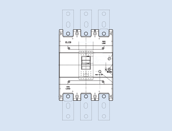 Metasol MCCB/ELCB OPTION BUSBAR, 부속장치, 부스바 산업용차단기 800AF : 투에스케이