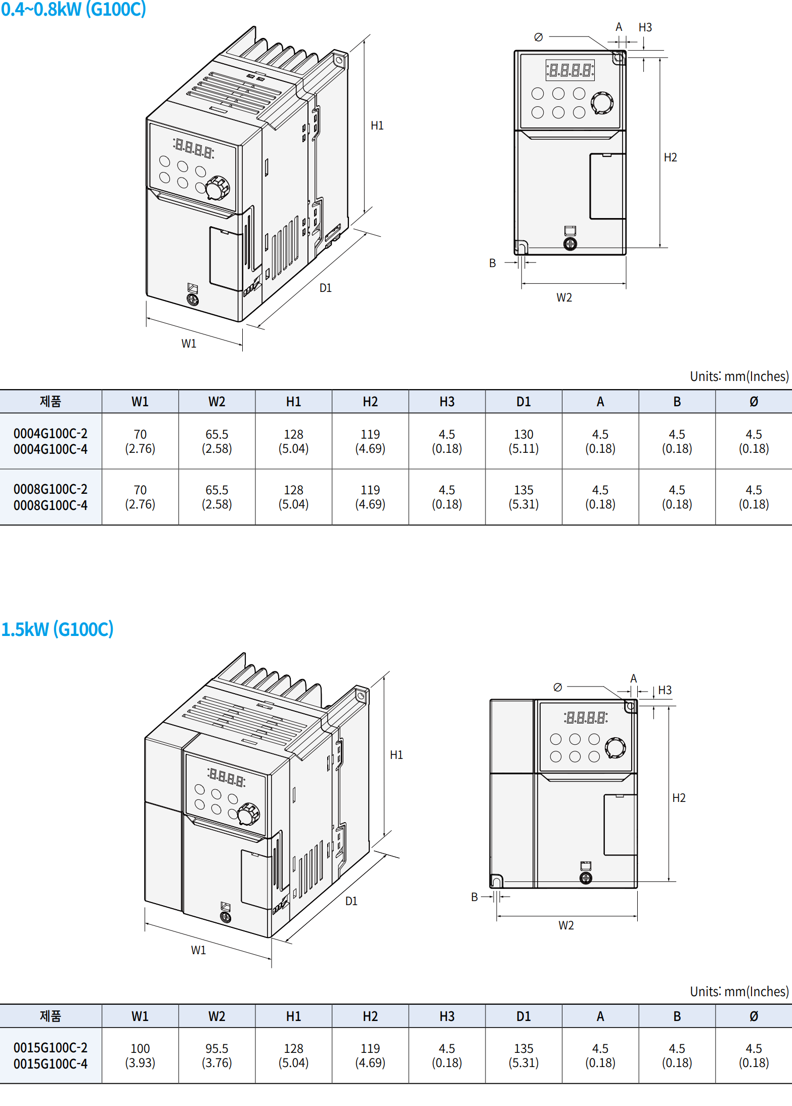 LS 인버터, INVERTER, G100 - 2SK