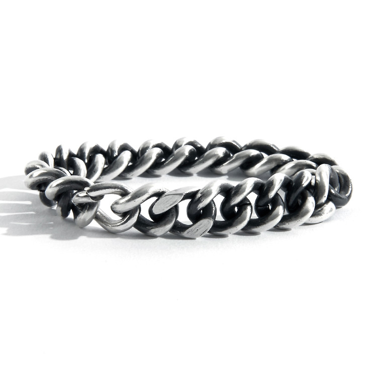 35-S CURB CHAIN SPRING LOCK BRACELET : 솔티 공식 온라인스토어
