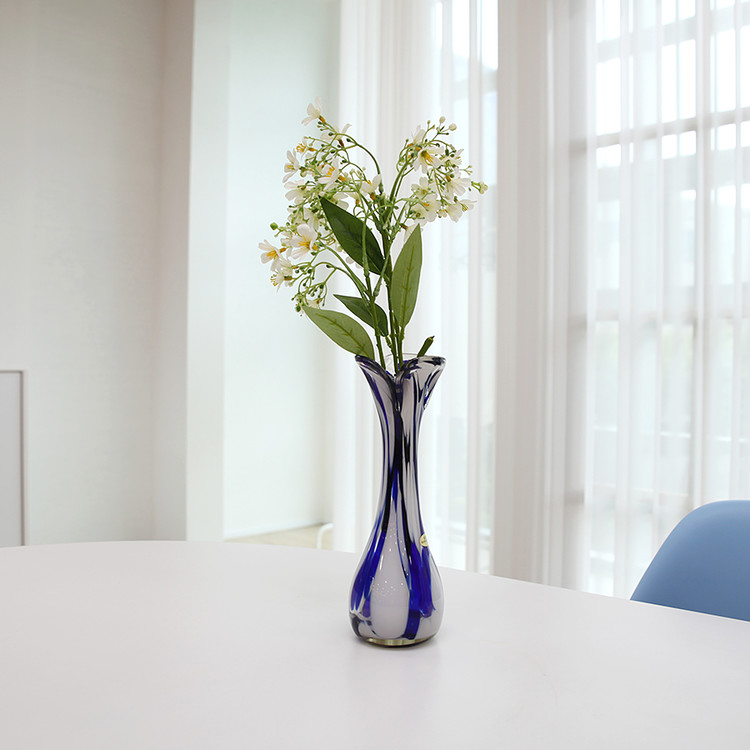 original Murano blue marble vase 1950s : 라이트피커