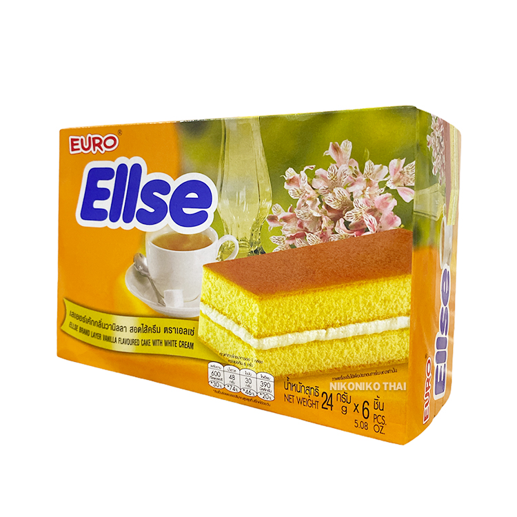Ellse/เอลเซ่ เลเยอร์เค้กกลิ่นวานิลลา สอดไส้ครีม (แพ็ค 6 ชิ้น) : นิโกะ ...