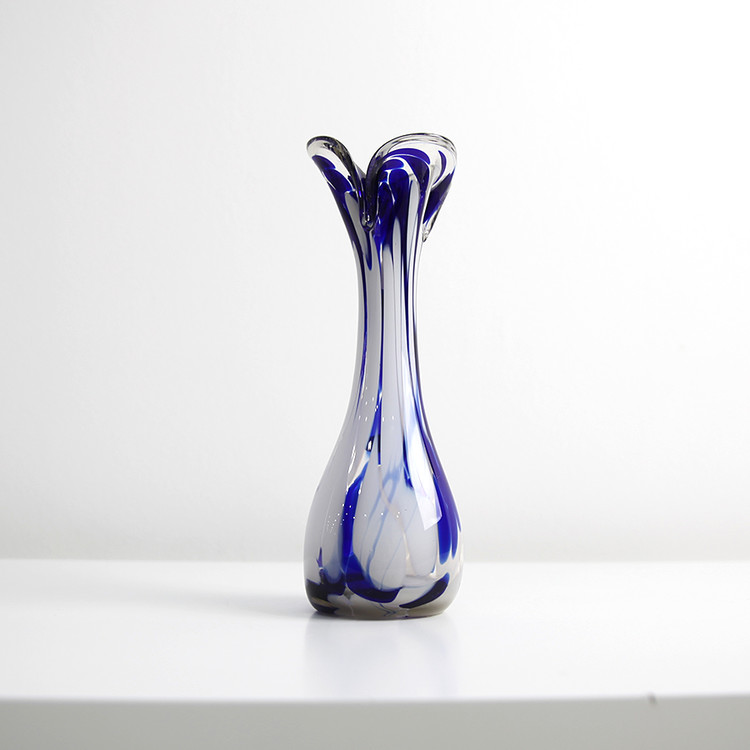 original Murano blue marble vase 1950s : 라이트피커
