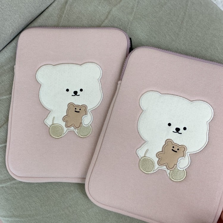 Bamtoree store | Pink iPad Pouch (11 inch) : Lovticker
