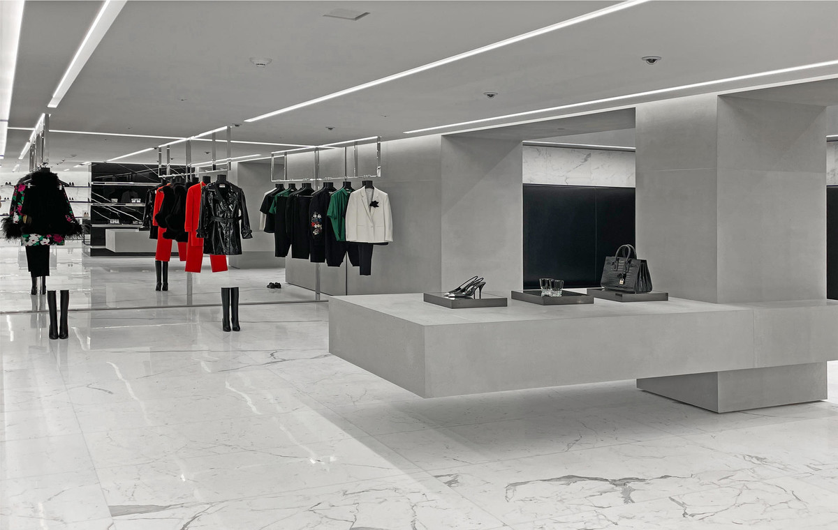 YSL flagship store : UHPC 디자인 콘크리트 디크리트