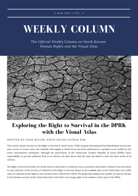 [Visual Atlas Weekly Column] Exploring the Right to Survival in the ...