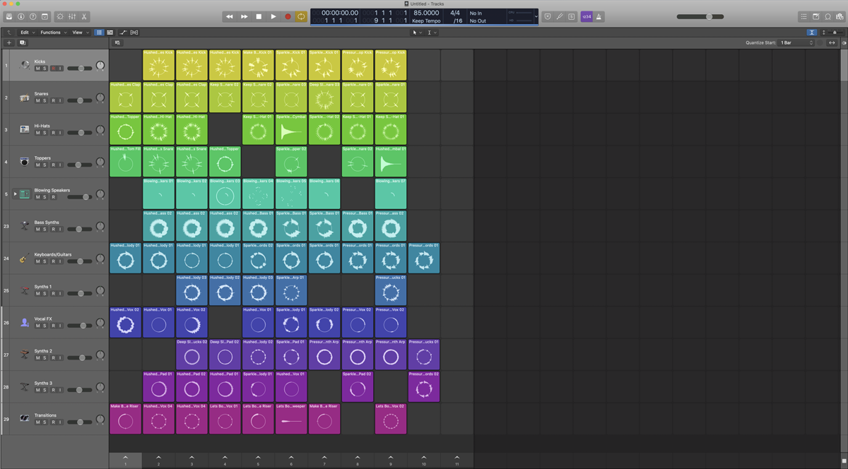 Logic Pro X 10.5 Update Release 1편 - Live Loops 사용법 : 제이지실용음악학원