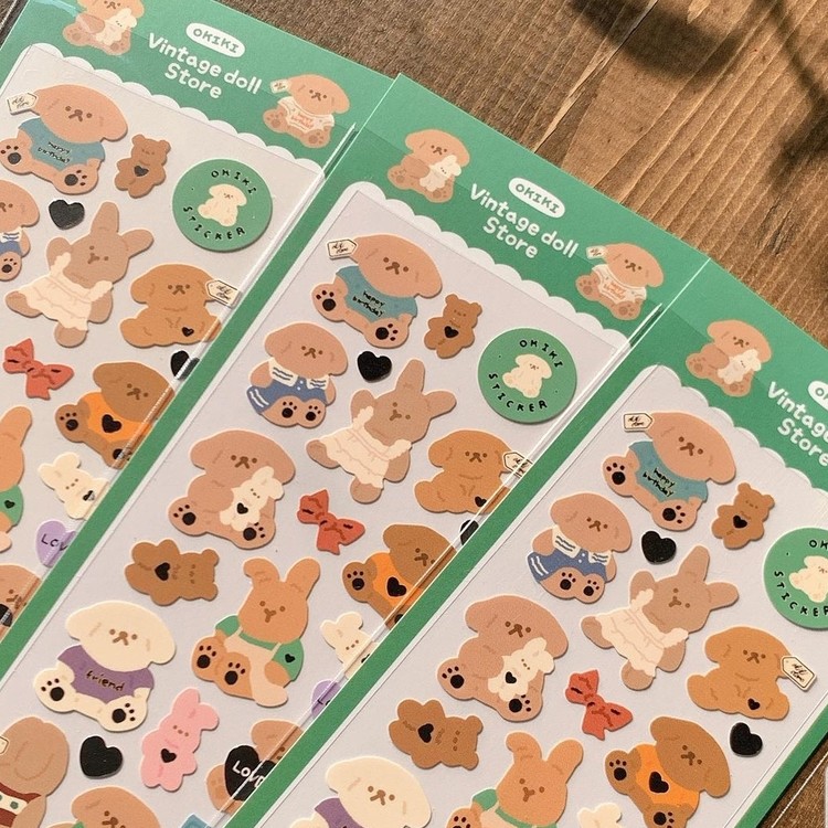 OKIKI | Vintage doll shop sticker : Lovticker