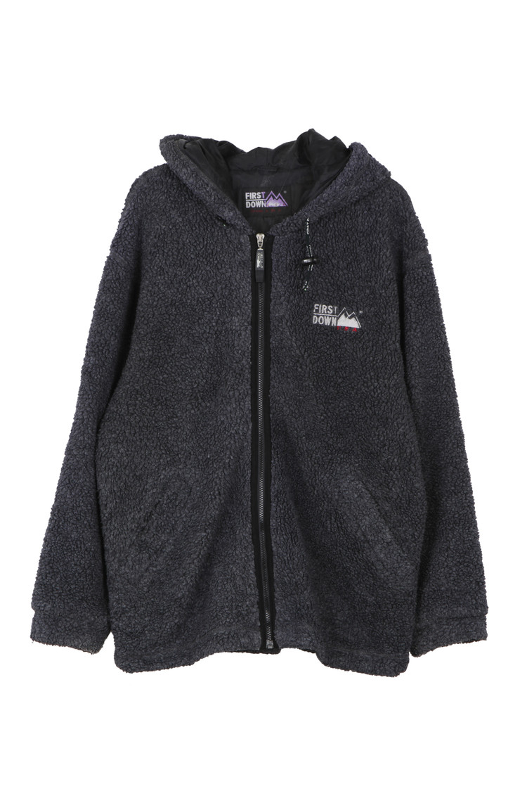 FIRST DOWN fleece hooded zipped jacket : 샵팔레트
