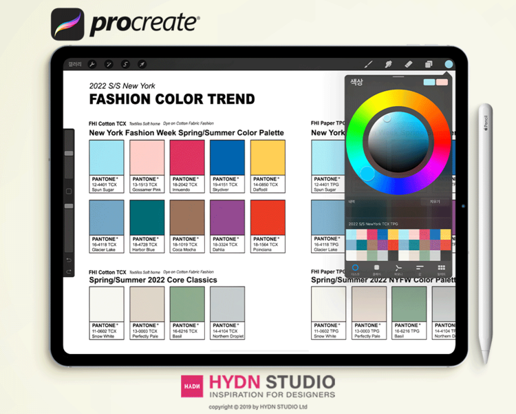 Procreate Color Palette 2022 New York Fashion Week Trending Colors Urns ...