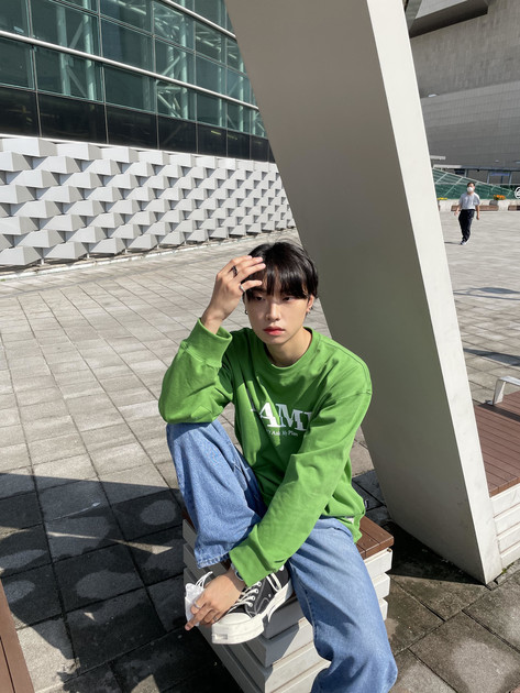 DAMP CLASSIC LOGO ATELIER OVERSIZED L/S TEE : 모티브-이펙트