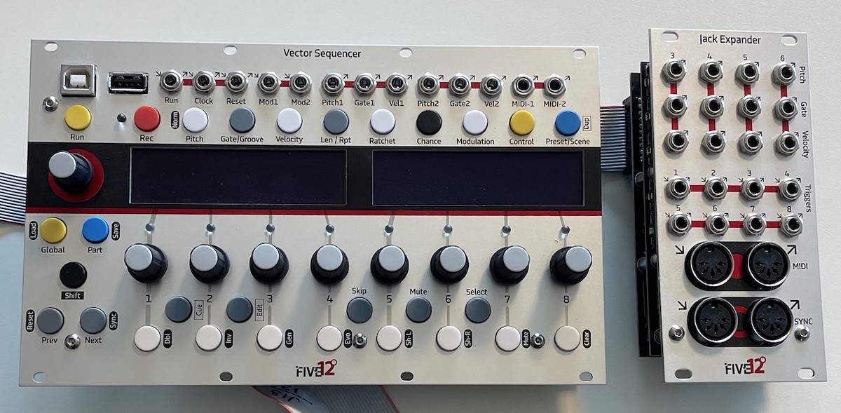 [판매]Five12 Vector Sequencer + Jack Expander : 옥토모 OCTOMO