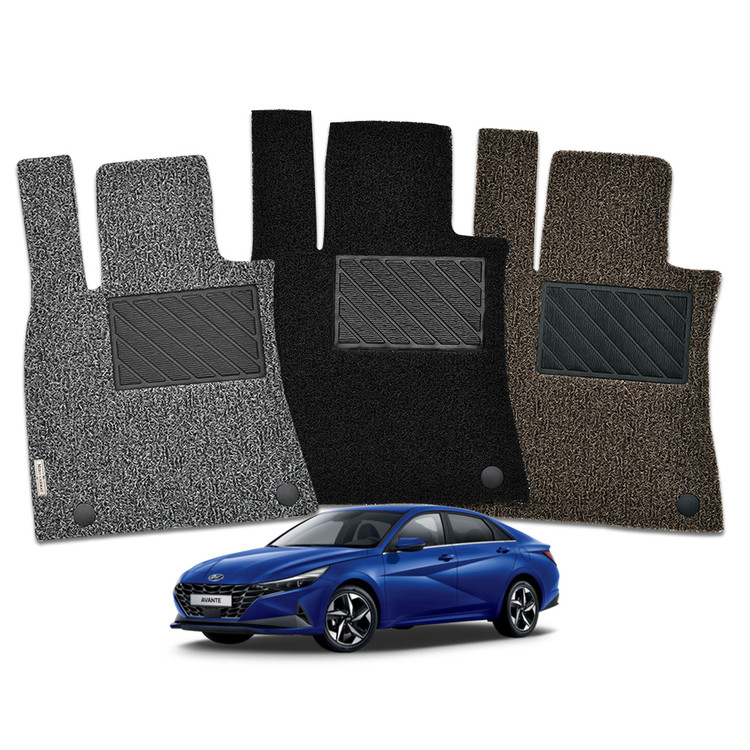 아반떼 CN7 AD MD HD 신형 N라인 포함 전세대 미로 코일 차바닥 카매트