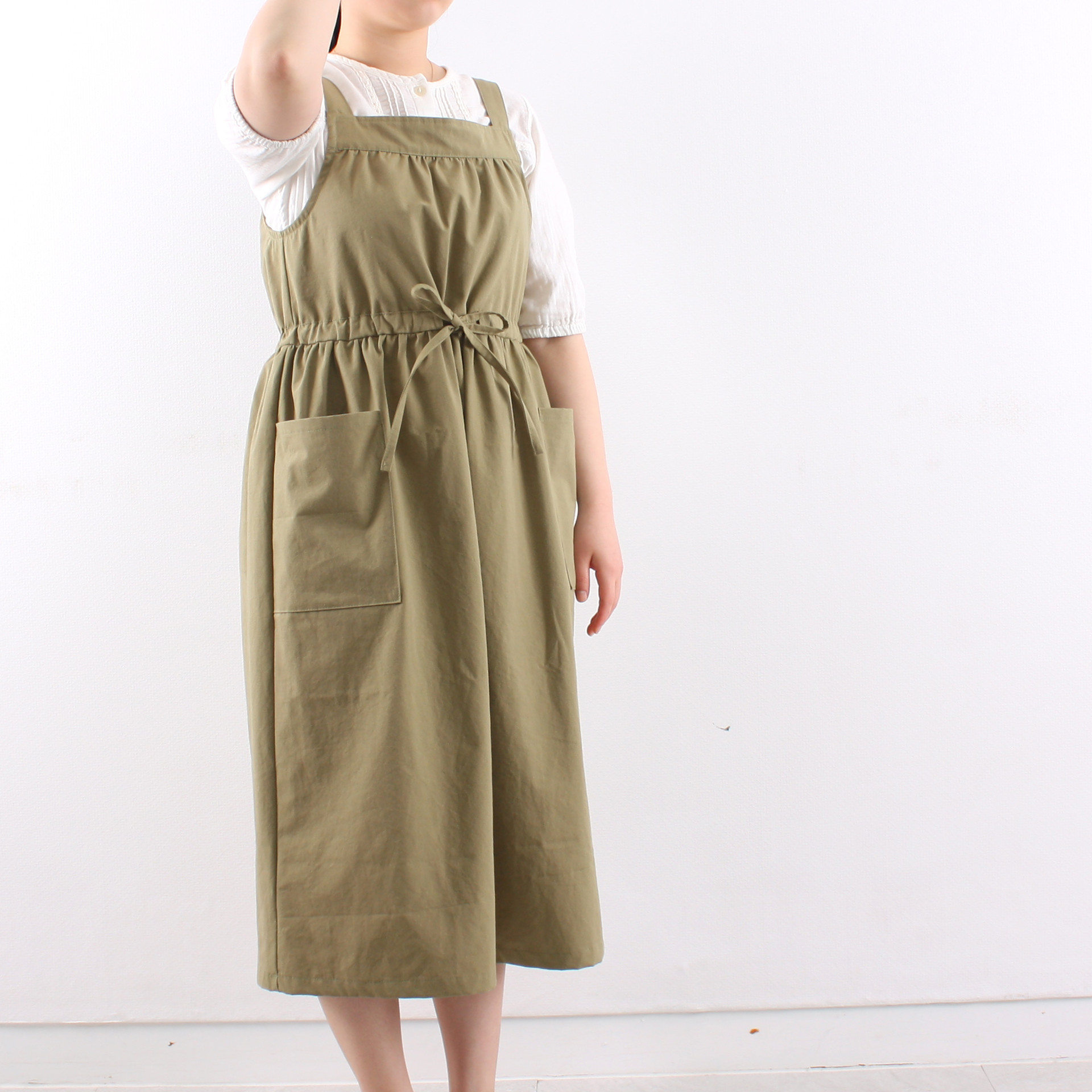 Overall Dress Apron Pockets Vintage Jumper Dress Pattern : Sewingman ...