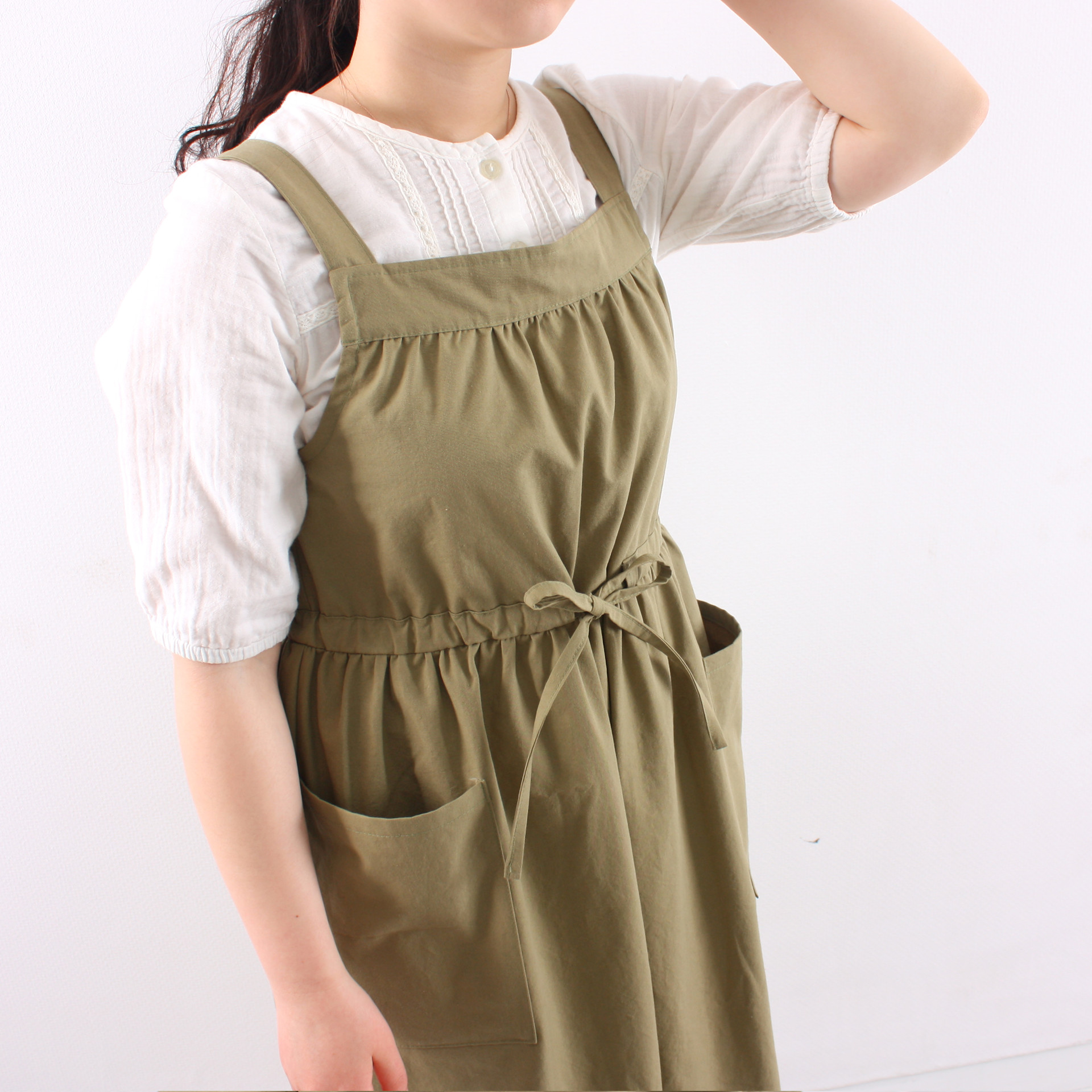 Overall Dress Apron Pockets Vintage Jumper Dress Pattern : Sewingman ...