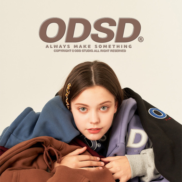 [ODDSTUDIO] ODSD LOGO APPLIQUE HOODIE (8 COLOR) : チンチャ韓国代行
