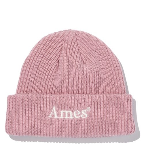 [AMES WORLDWIDE] COLORED LOGO BEANIE (PINK) : チンチャ韓国代行