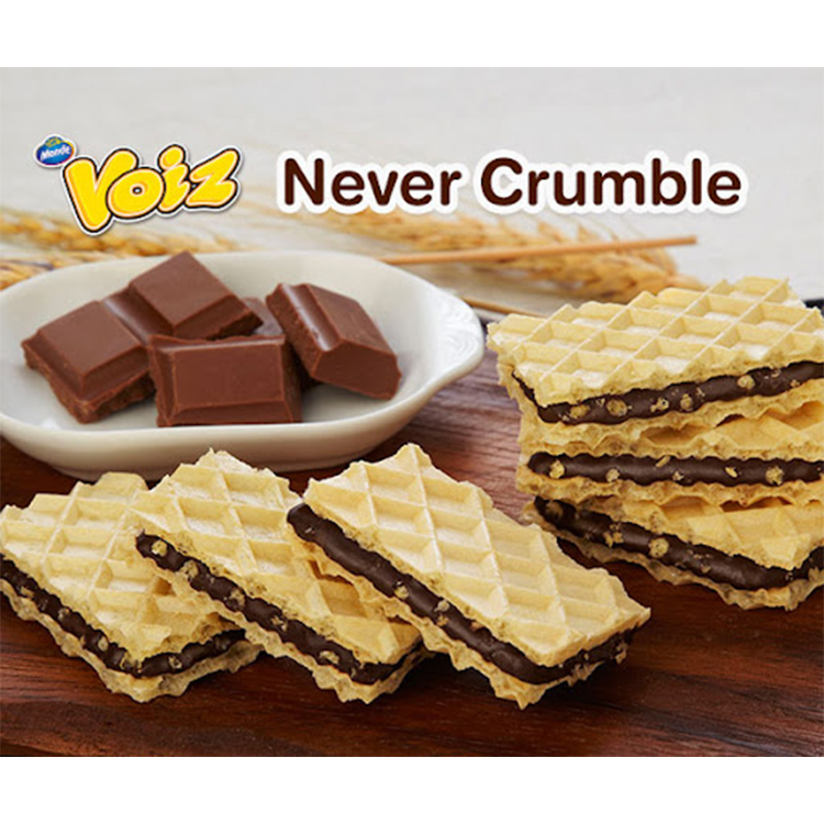 voiz/วอยซ์ วาฟเฟิล ช็อกโกคริสปี้ (24 ซอง) : นิโกะ นิโกะ มาร์เก็ต/ตัวแทน ...