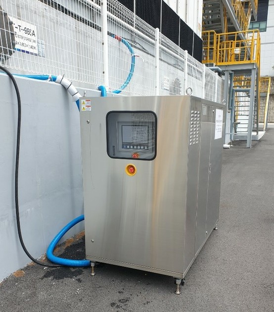 Example of scale removal device installation and inspection (Gongju S ...