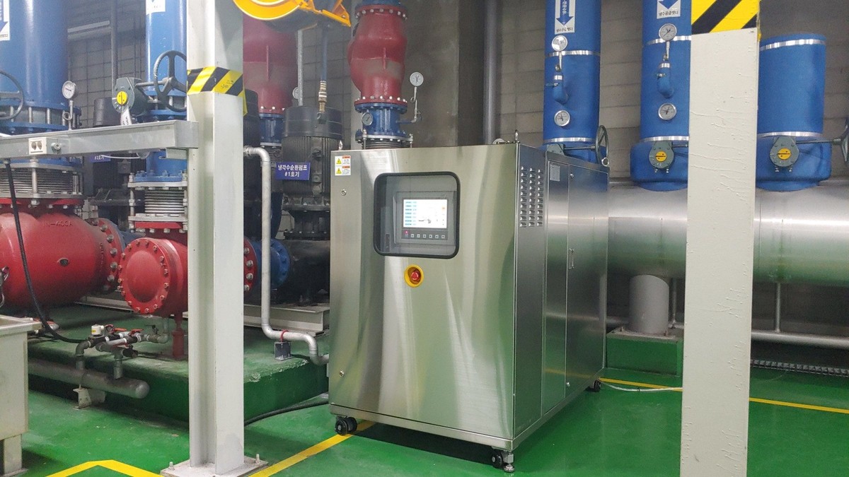 Example of scale removal device installation and inspection (Ochang L ...