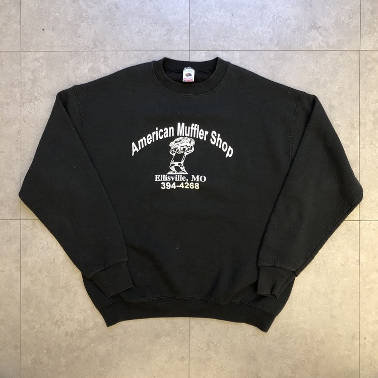 90's Fruit of the loom "American muffler shop" sweat shirt : soberseoul