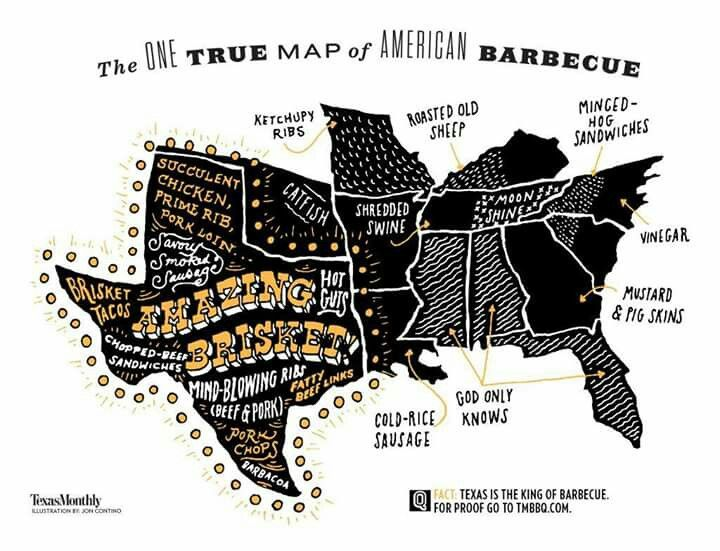 미국 지역별 바비큐의 특징 / Characteristics of Barbecue by Region in the United ...