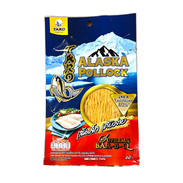 TARO ALASKA POLLOCK/ทาโร ปลาสวรรค์อลาสก้า พอลล็อค รสซูพรีมบาร์บีคิว ...