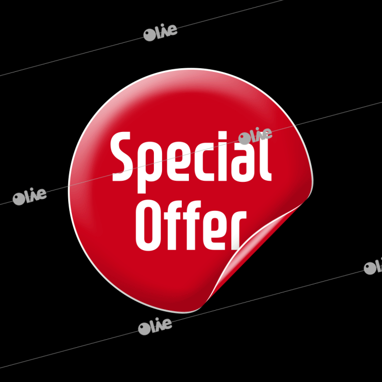 'Special offer' 동그란 스티커 (투명 GIF) : 올리브크레아(OliveCrea)