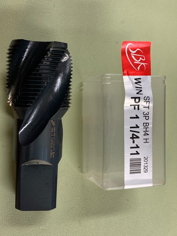 에스비케이 스파이럴탭-파이프탭 PF1 1/4-11 (HSS) : 창원팔용공구