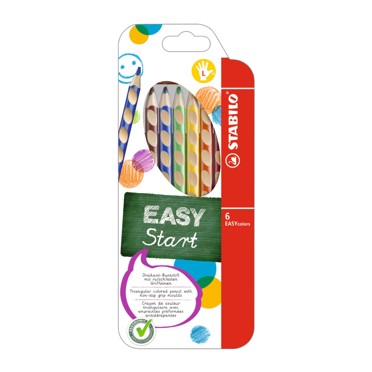 [ Stabilo ] EASYcolors 6 Colors_ for Left Handers : 블룹 bloop ㅣ 프리미엄 키즈 ...