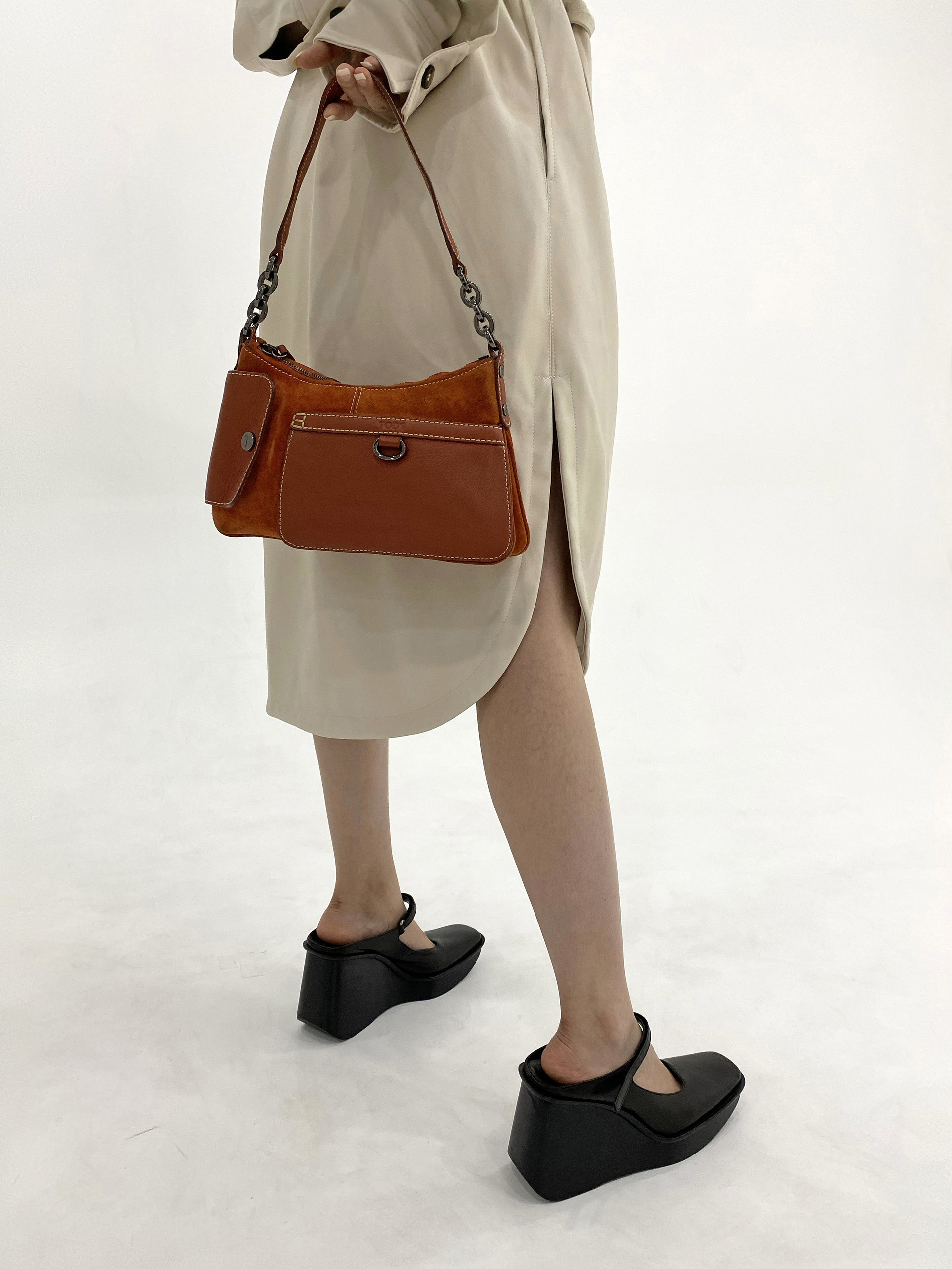 Prada Square-Toe Wedge Mules : F.A.V ARCHIVE