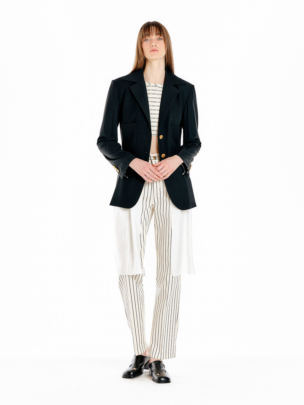 UDELLA Single-Breasted Blazer - Black : EENK