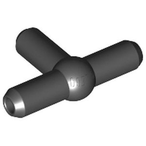 레고부품 Black Pneumatic T Piece Second Version (T Bar with Ball in Center ...