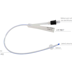 KRUUSE 회사 BUSTER Foley Catheter, Silicone (최대길이 55cm) : 에듀벳마켓