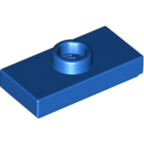 레고부품 Blue Plate, Modified 1 x 2 with 1 Stud with Groove and Bottom Stud ...