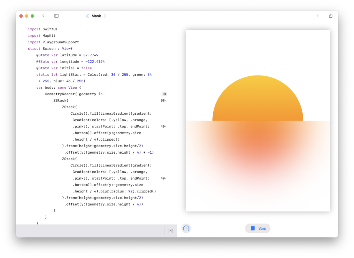 Swiftui를 사용하여 Watchos에서 배경 흐림 처리하기 미니디자인연구소