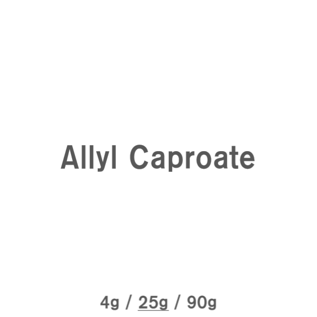 Allyl Caproate : SHUAFㅣ슈아프 공식 홈페이지