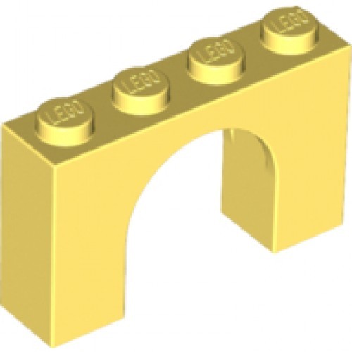 레고부품 Bright Light Yellow Arch 1 x 4 x 2 (6182) : 오!브릭 - 레고부품 쇼핑몰