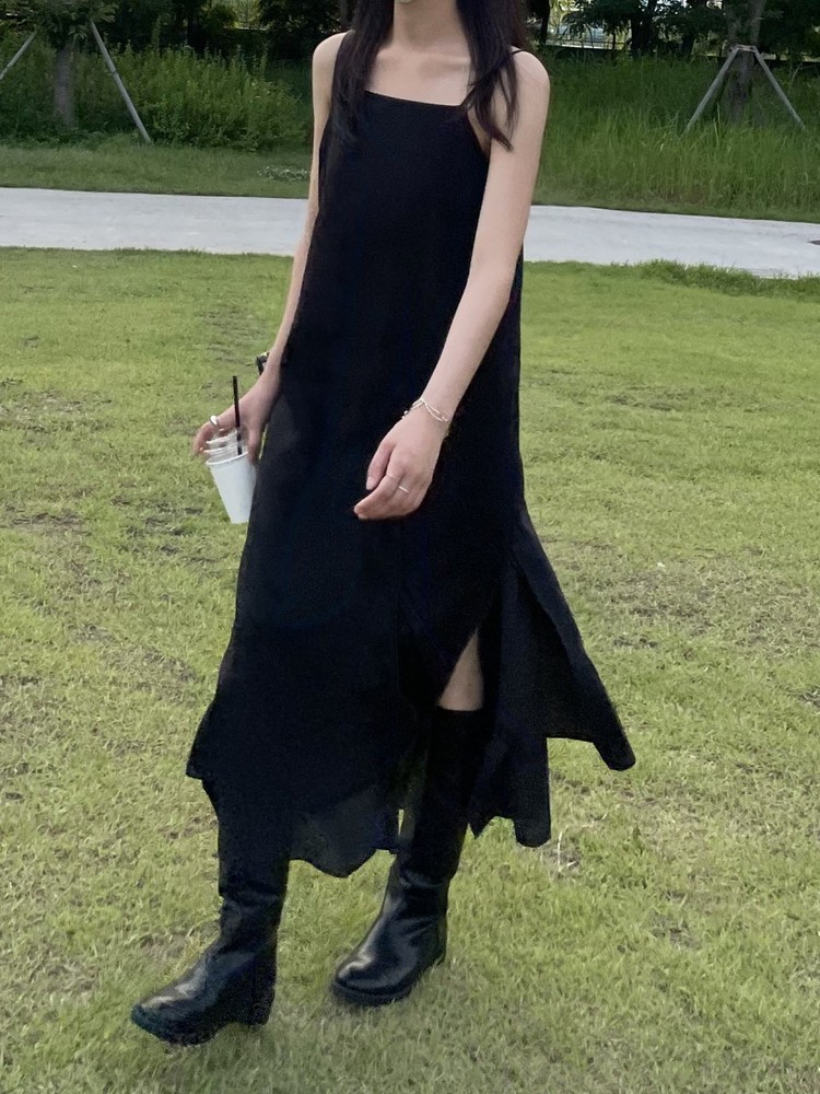 Layered slip dress : 씨유쑨