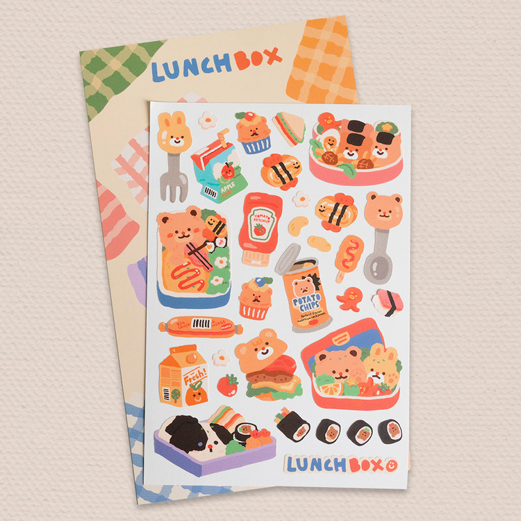 Khakiz_ | Lunch box seal sticker : Lovticker