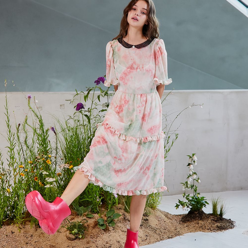 (Sorry Too Much Love) Hailey Ruffle Dress_Pink : wink. - Global B2B platform for select Korean ...