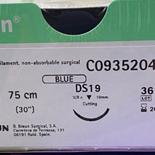 B.braun 비흡수성 봉합사 DAFILON BLUE 2/0, 3/0, 4/0(45cm,75cm2종류), : 에듀벳마켓