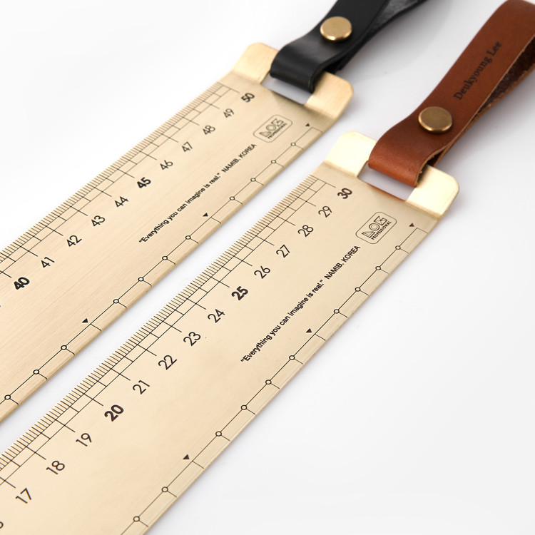 LOG BRASS RULER (Wide Ver.) : Namib Design Studio