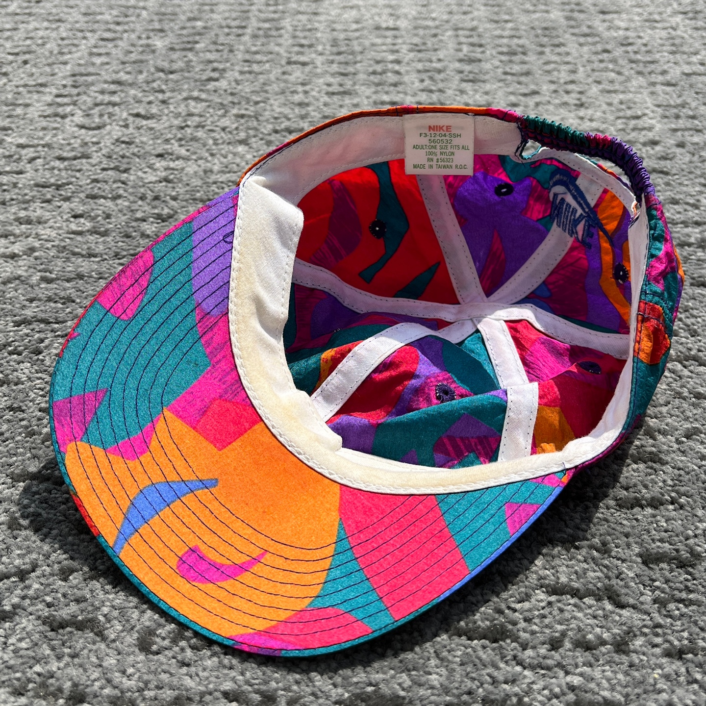 90s nike iconic multi color cap : soberseoul