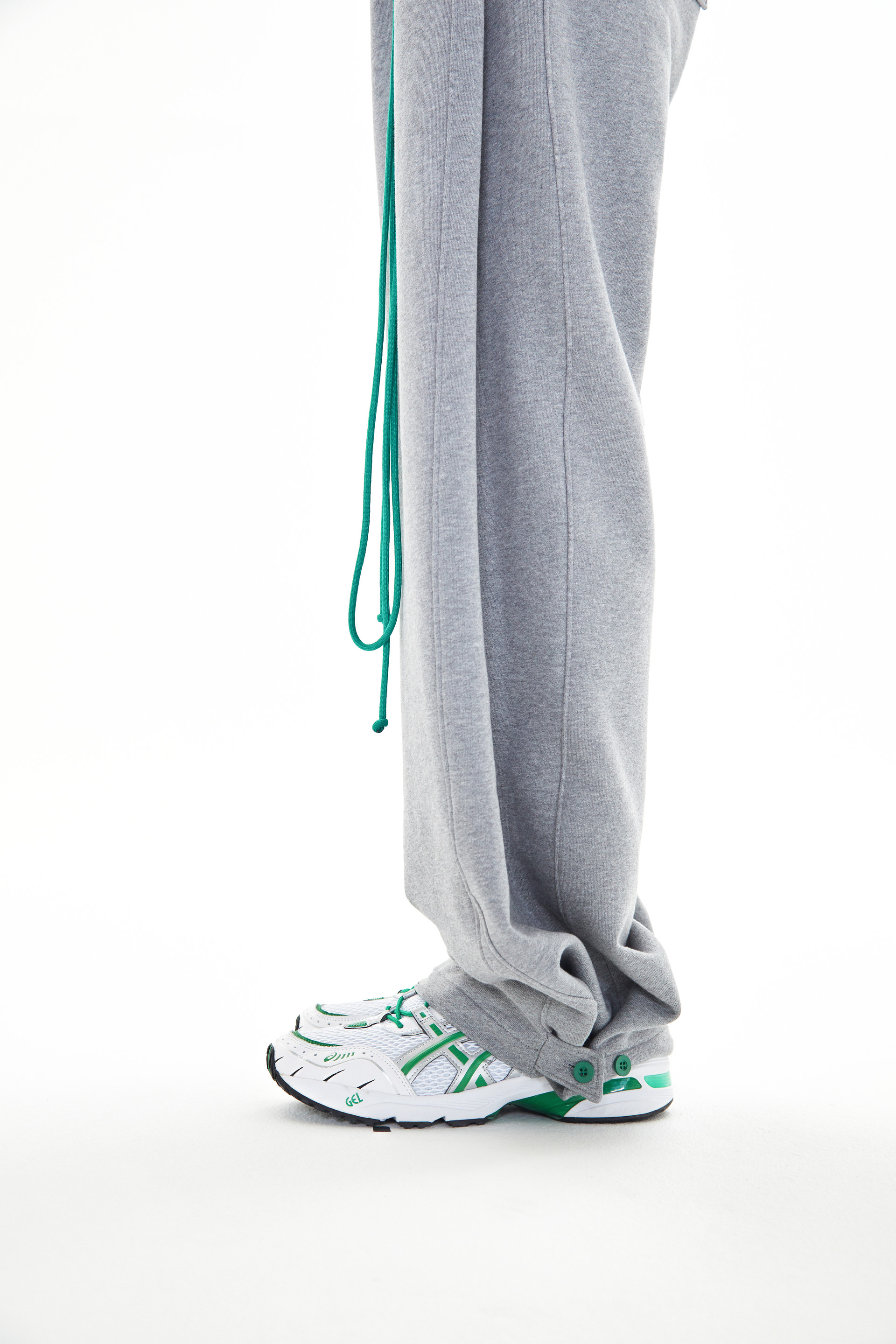 Side tuck wide pants (melange) : 더 아이덴티티 프로젝트 LAB